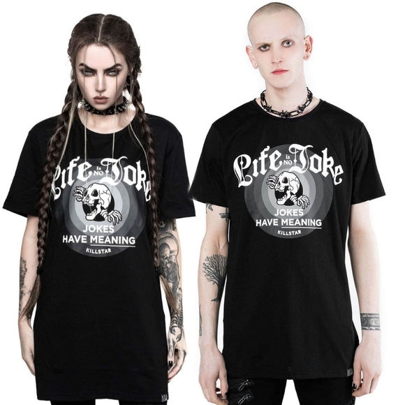 Killstar | Shirts | Killstar Life Is No Joke Tshirt Black Super Soft ...
